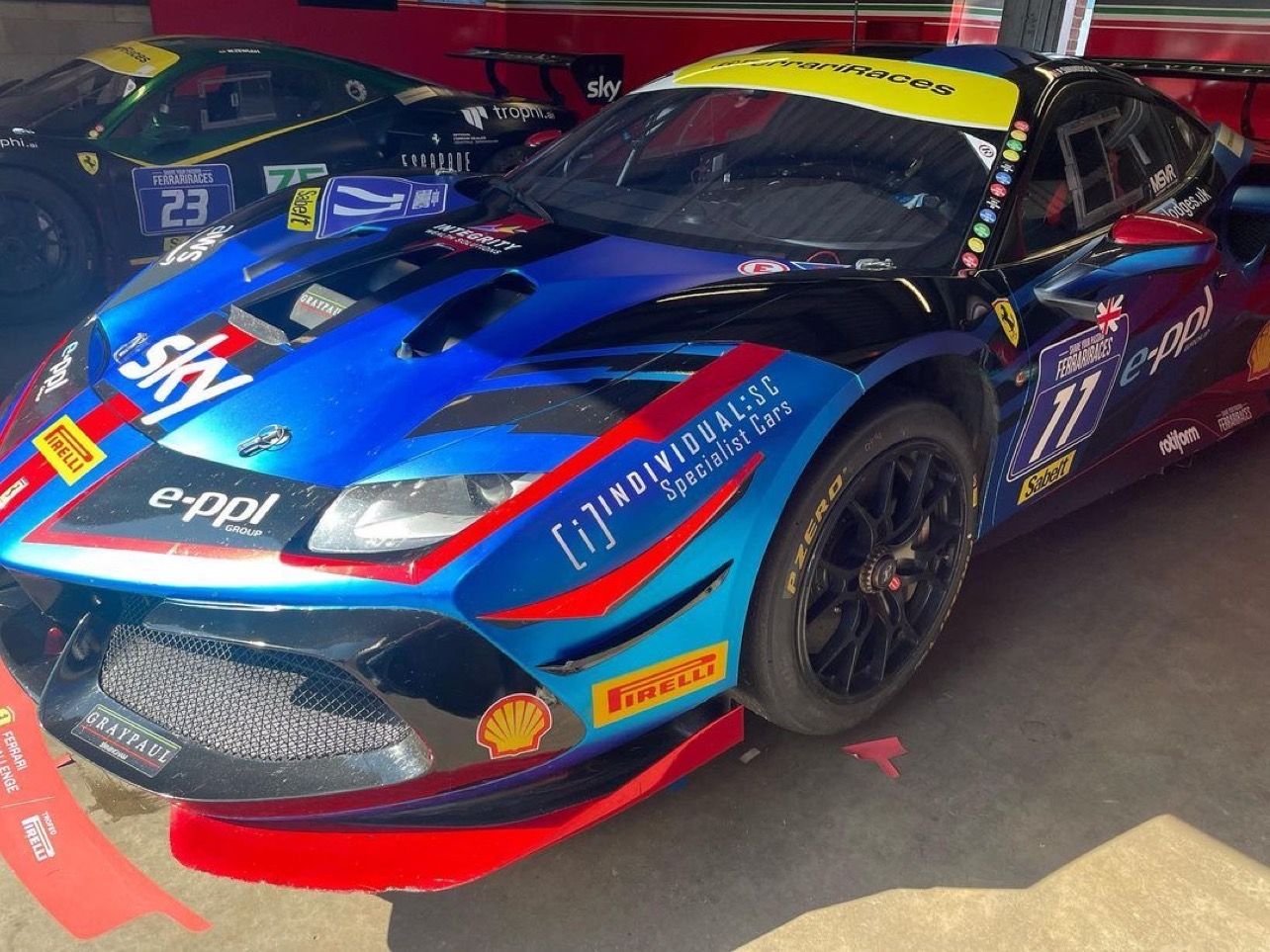 Ferrari Challenge Accident Repairs UK - Solihull