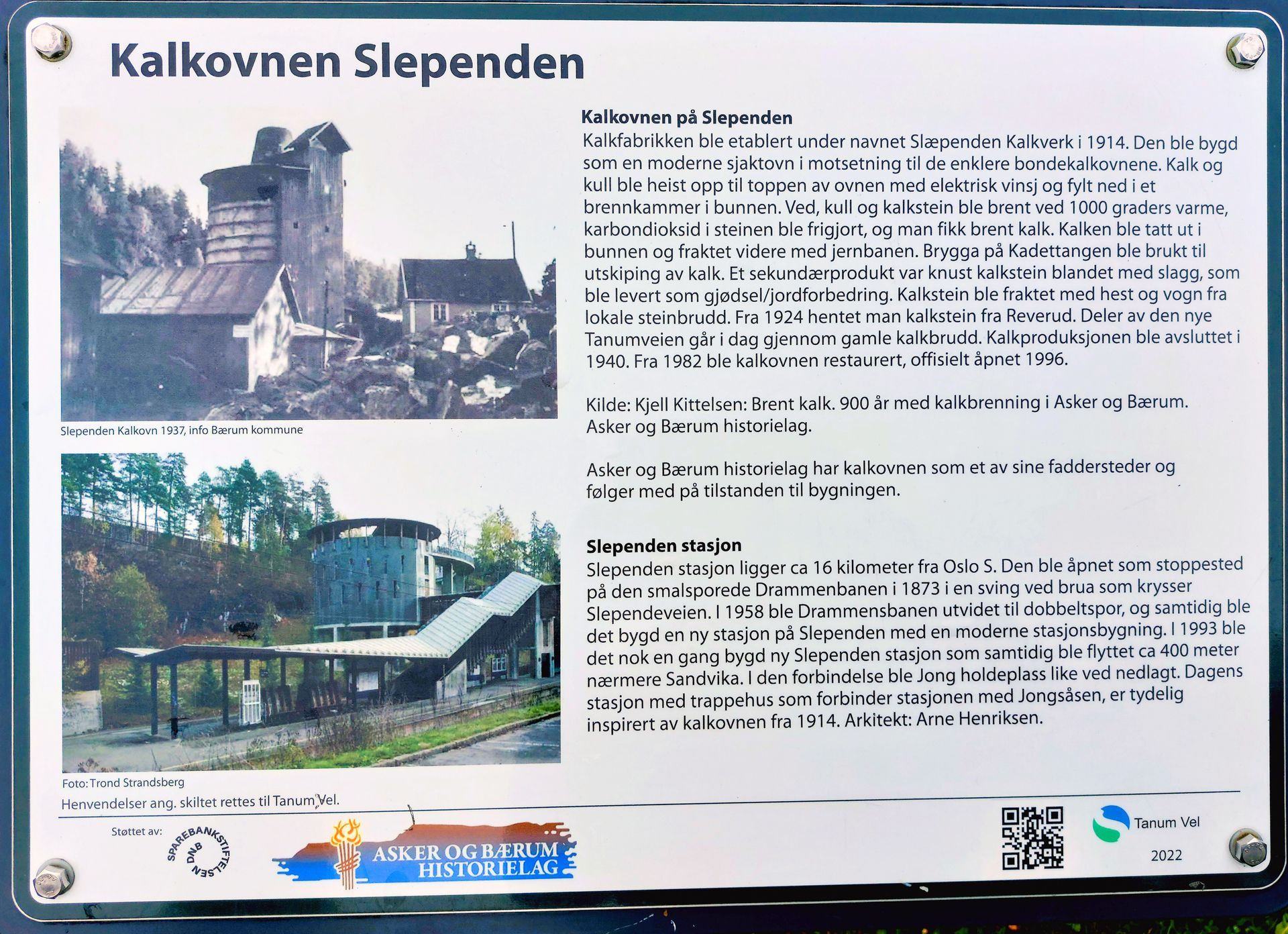 Omvisning i gamle Slependen kalkovn