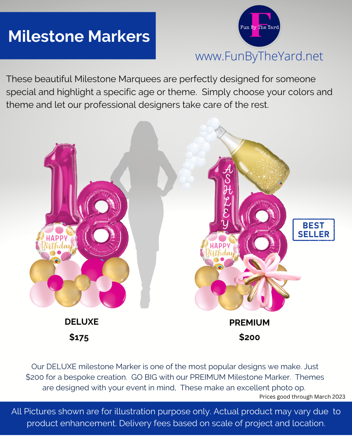 Balloon Marquees for Every Occasion | Fun By The Yard | Balloon Decor ...