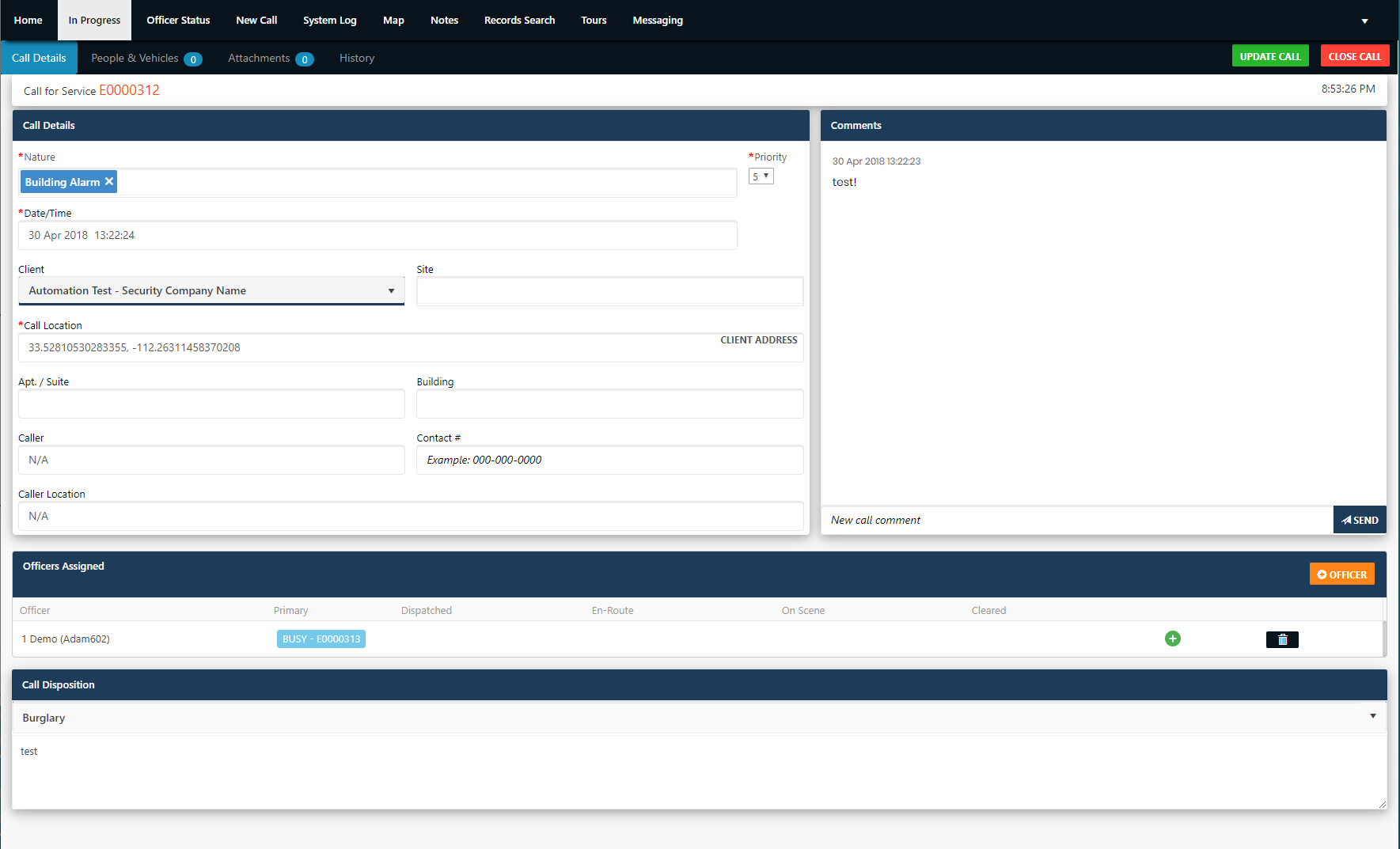 Computer Aided Dispatch Call Queues
