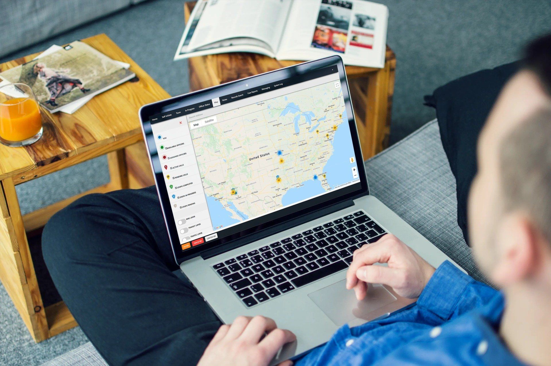 Orna Security Patrol Software | Dispatch Mapping