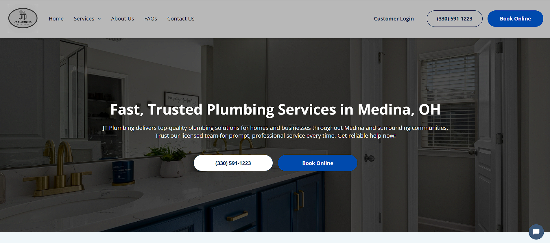Plumber in Medina OH | JT Plumbing