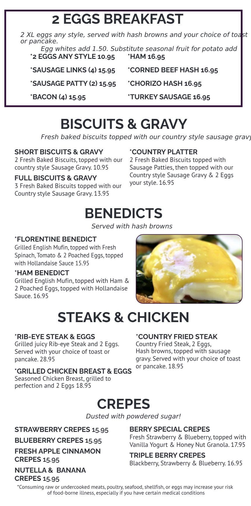 Breakfast & Lunch Menu | Blackberry Cafe | Chandler, AZ