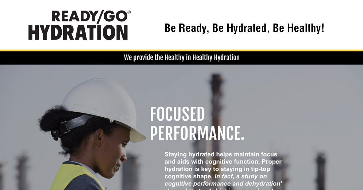 The importance of Healthy Hydration - Ready/Go Hydration
