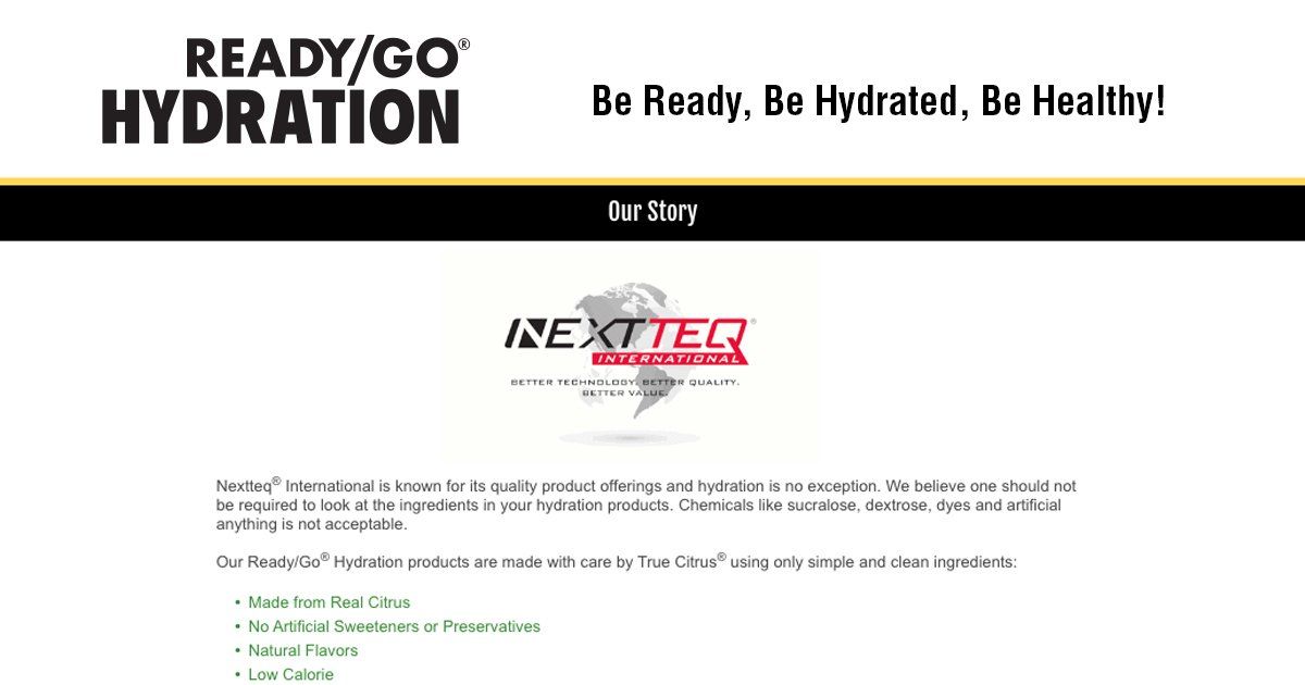 What's Our Story? We're glad you asked! - Ready/Go Hydration