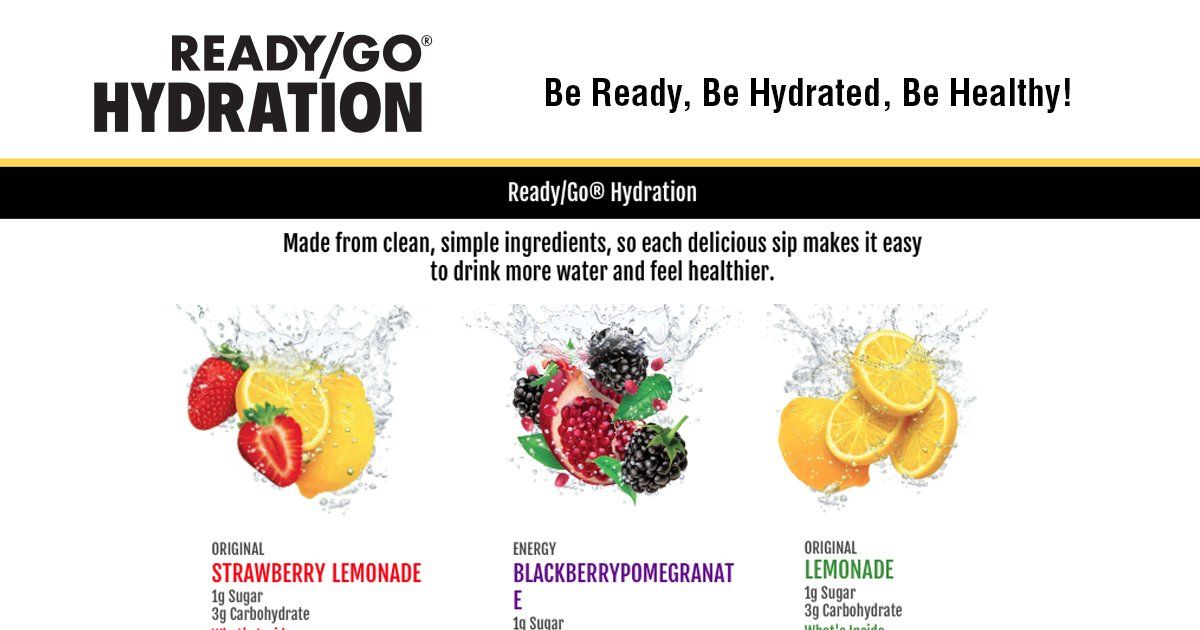 Discover all of our award-winning flavors - Ready/Go Hydration