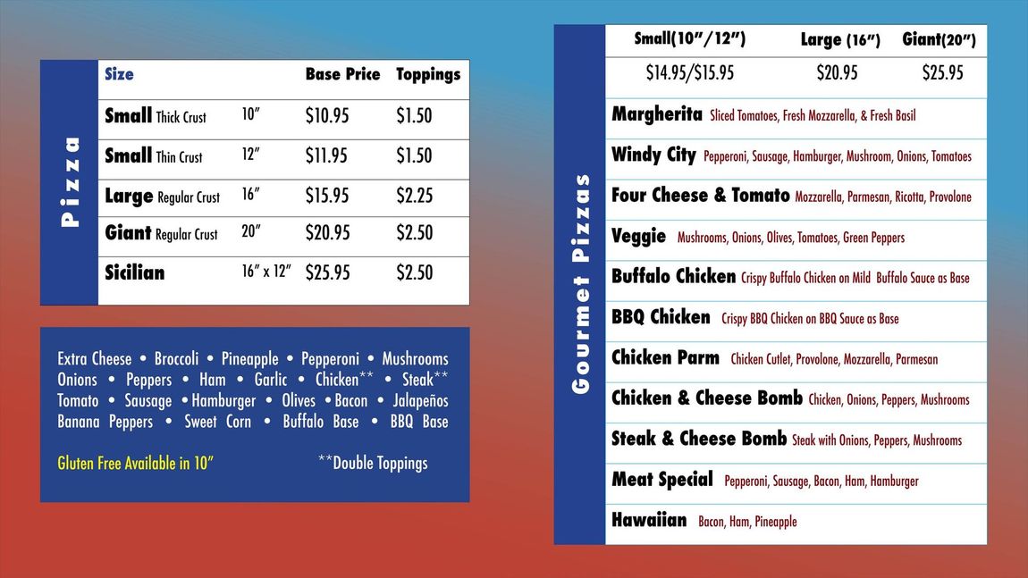 Windy City Pizza - Pizza Restaurant in MA