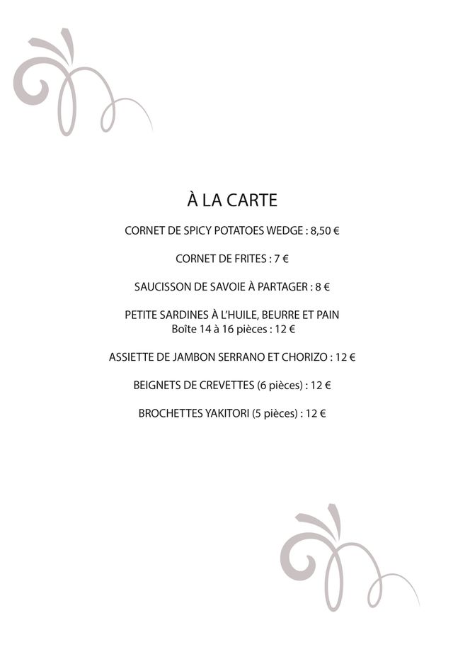 Carte De Tapas
