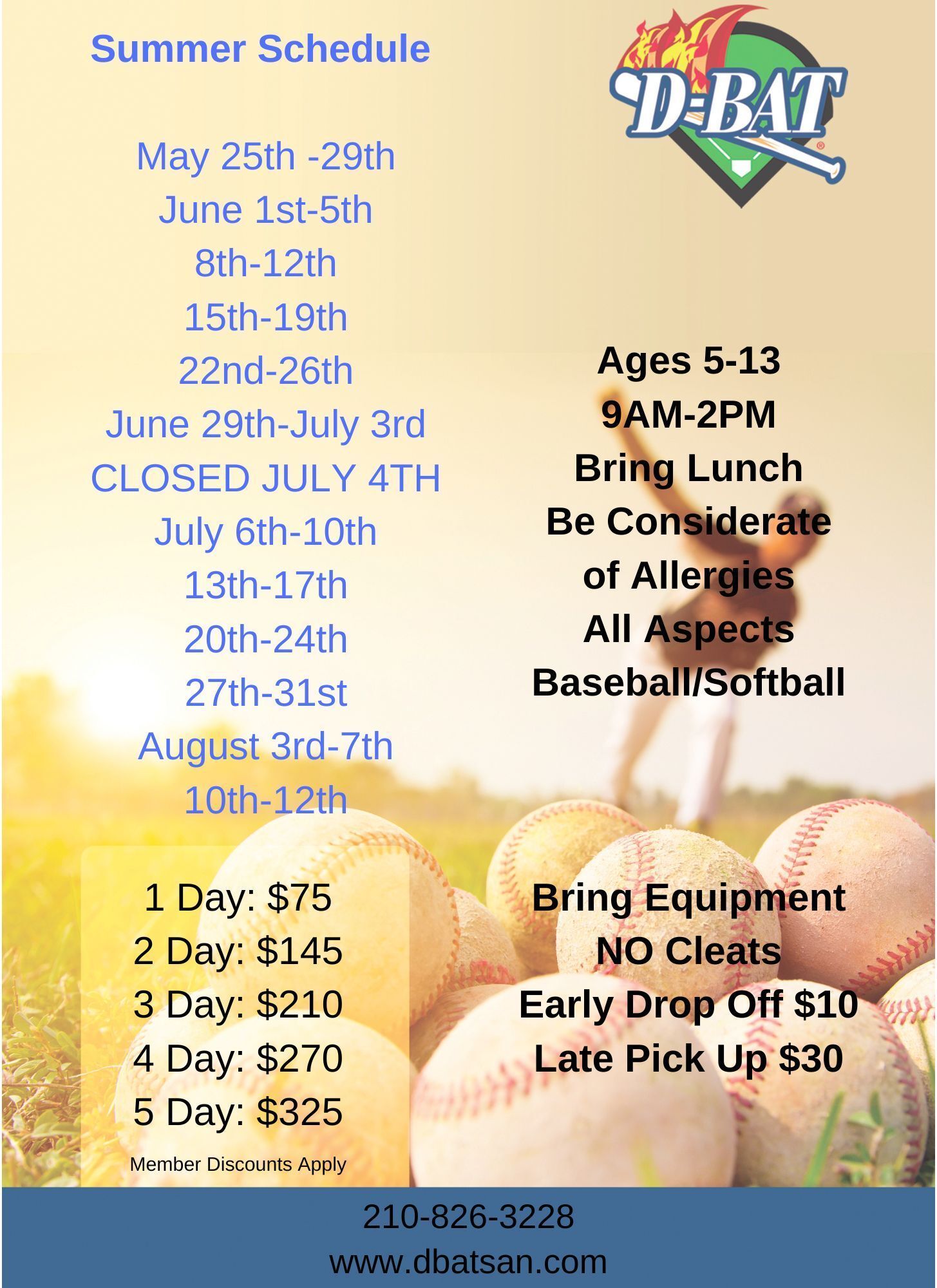 Baseball & Softball Camps | D-BAT San Antonio North | San Antonio, TX