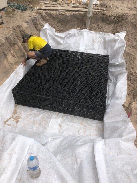 Ellipse modules used for stormwater soak pit