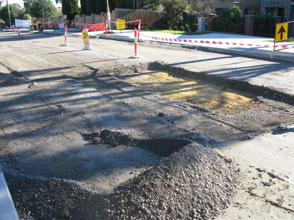 Geogrid Reinforced Pavement