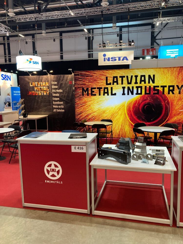 "EMJ Metāls" SIA a participé à l'exposition ALIHANKINTA 2023