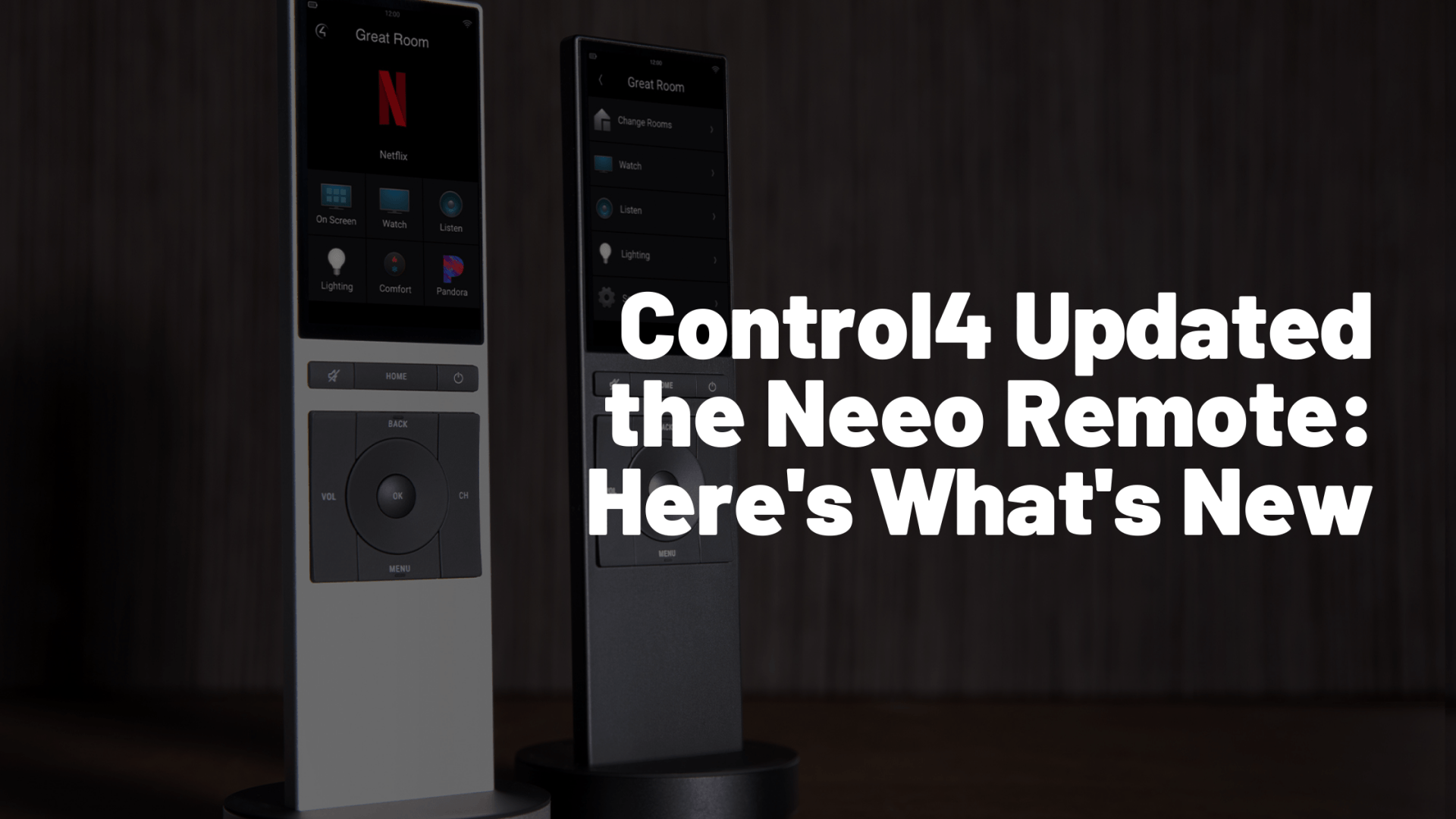 Control4 Just Updated the Neeo Remote: Here's What's Included