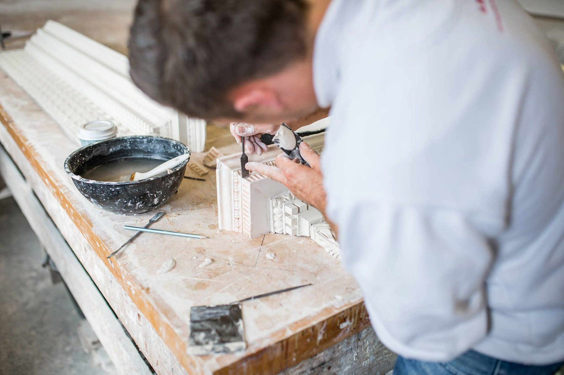 Fibrous plaster corbels manufactured by our team