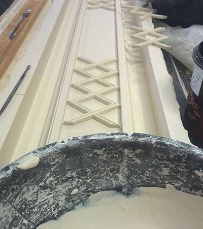 Plaster friezes to decorate buildings in Hampshire