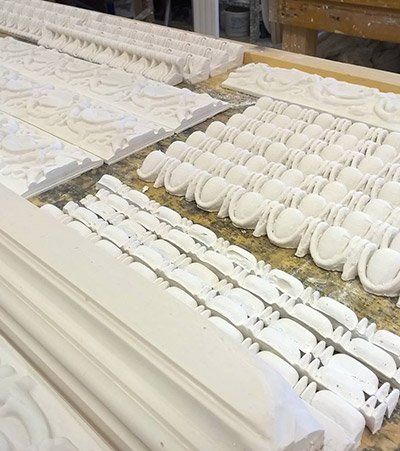 Plaster friezes to decorate buildings in Hampshire