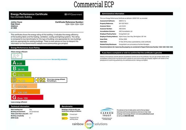 Commercial EPCs | Rainbow Eco Solutions
