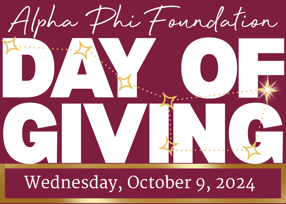 Alpha Phi Foundation Day Of Giving 2024