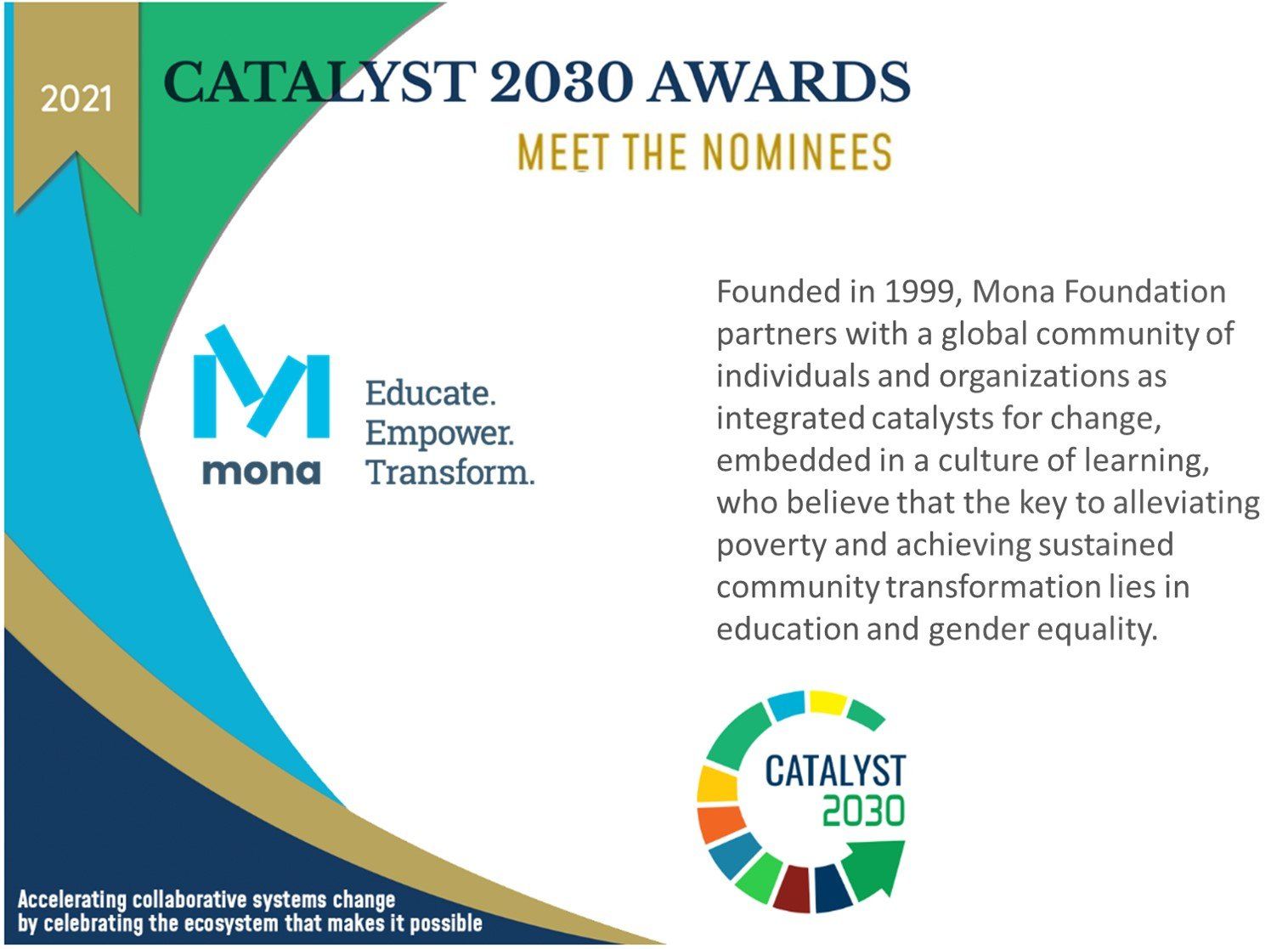 Mona Announced as Finalist in Catalyst 2030 Awards