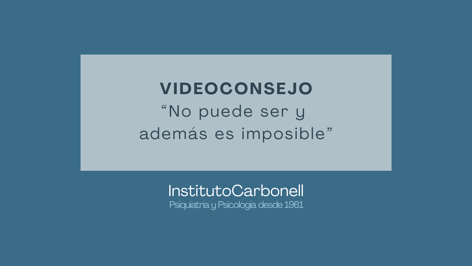 No puede ser y además es imposible