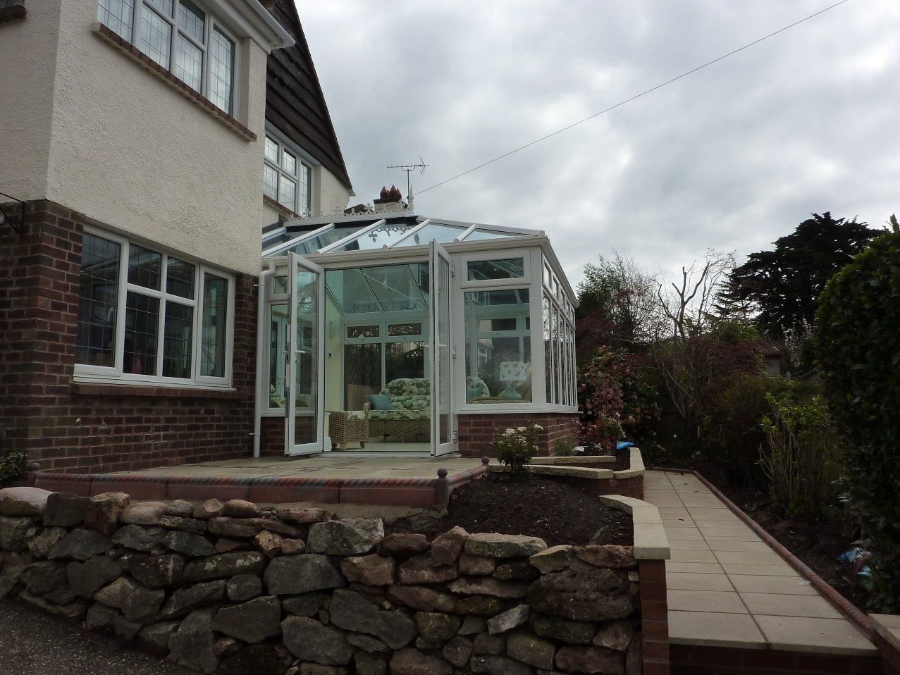 uPVC Edwardian conservatory build in Budleigh Salterton, Devon