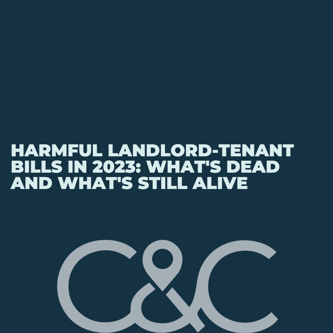 Harmful Landlord-Tenant Bills in 2023: What's Dead and What's Still Alive