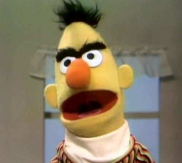 Bert Angry Face