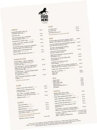 The Black Horse | Findon - Menu