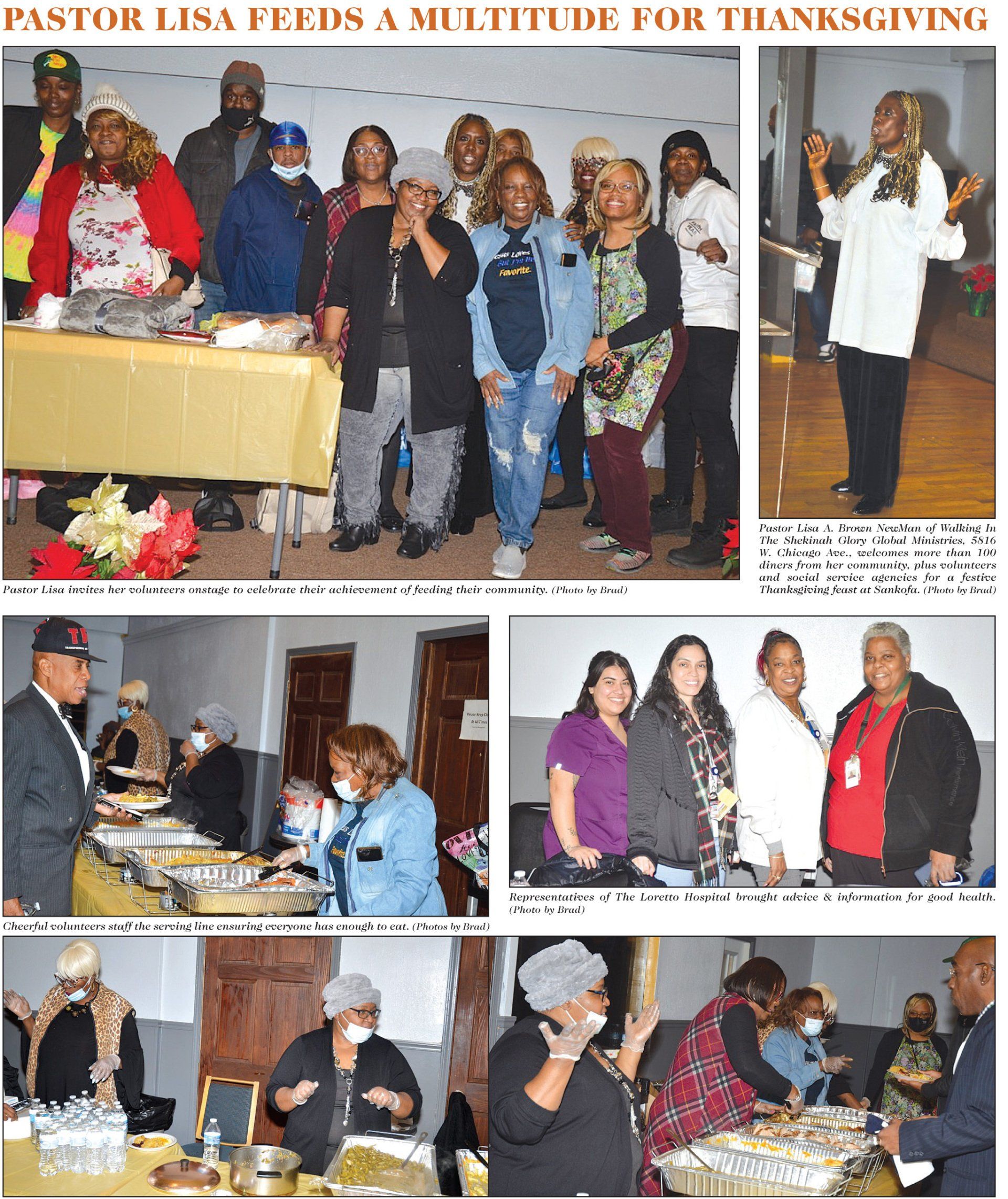 PASTOR LISA FEEDS A MULTITUDE FOR THANKSGIVING