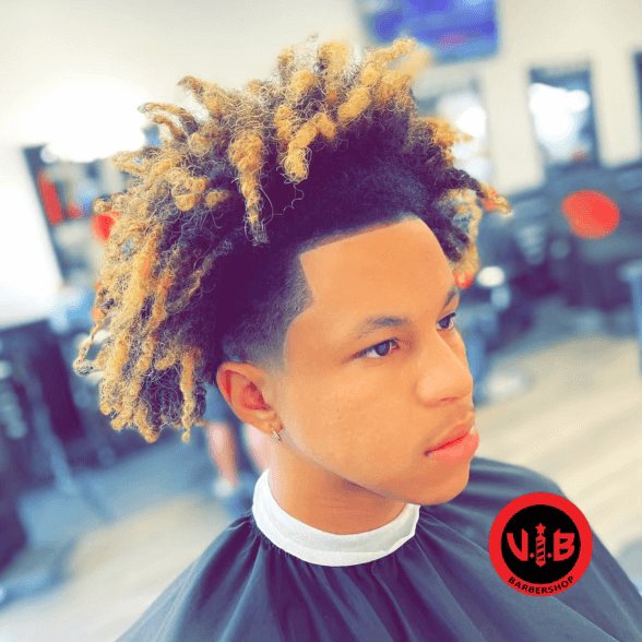 Nappy Afro With High Taper