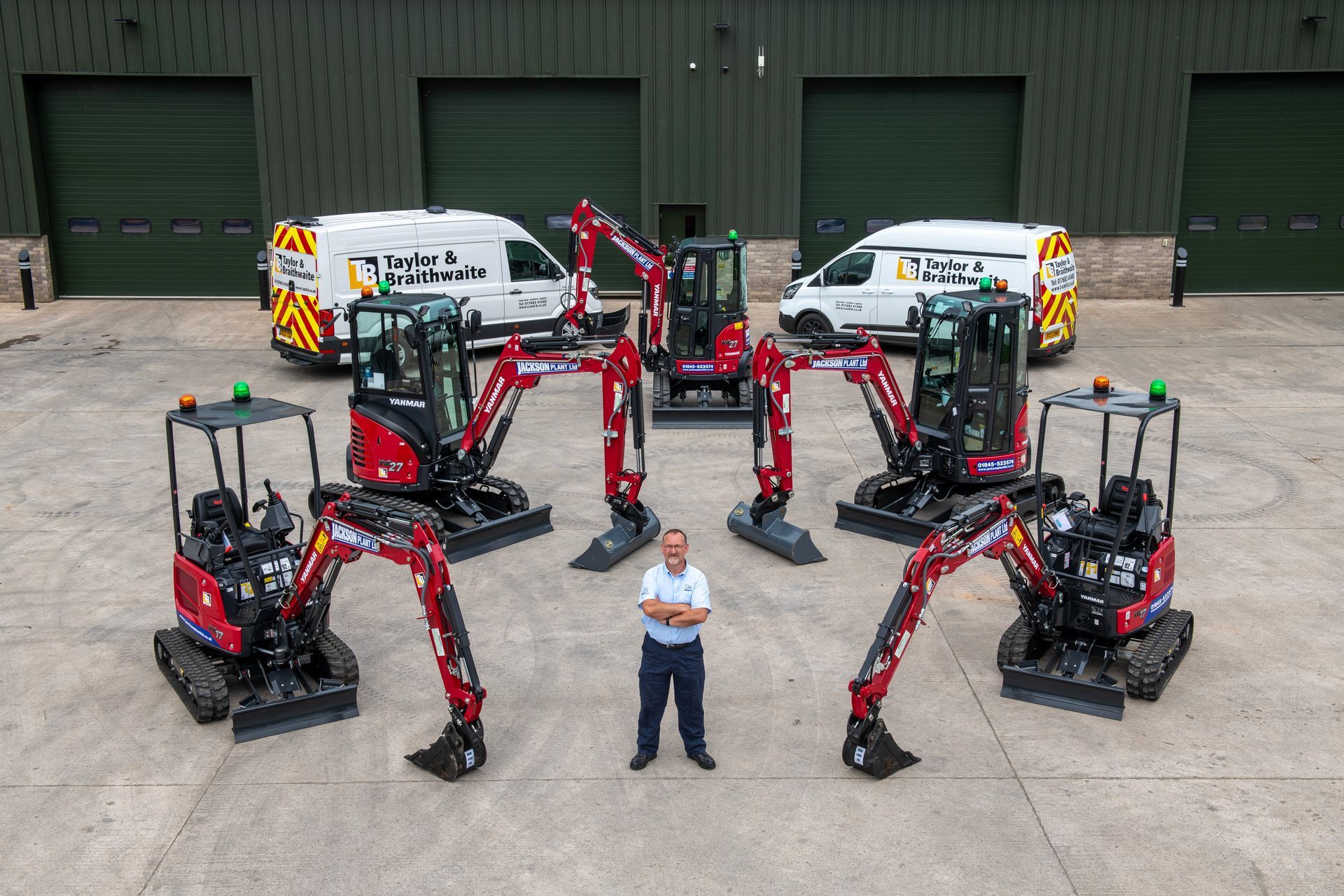 Plant hire available for hire with or without operators