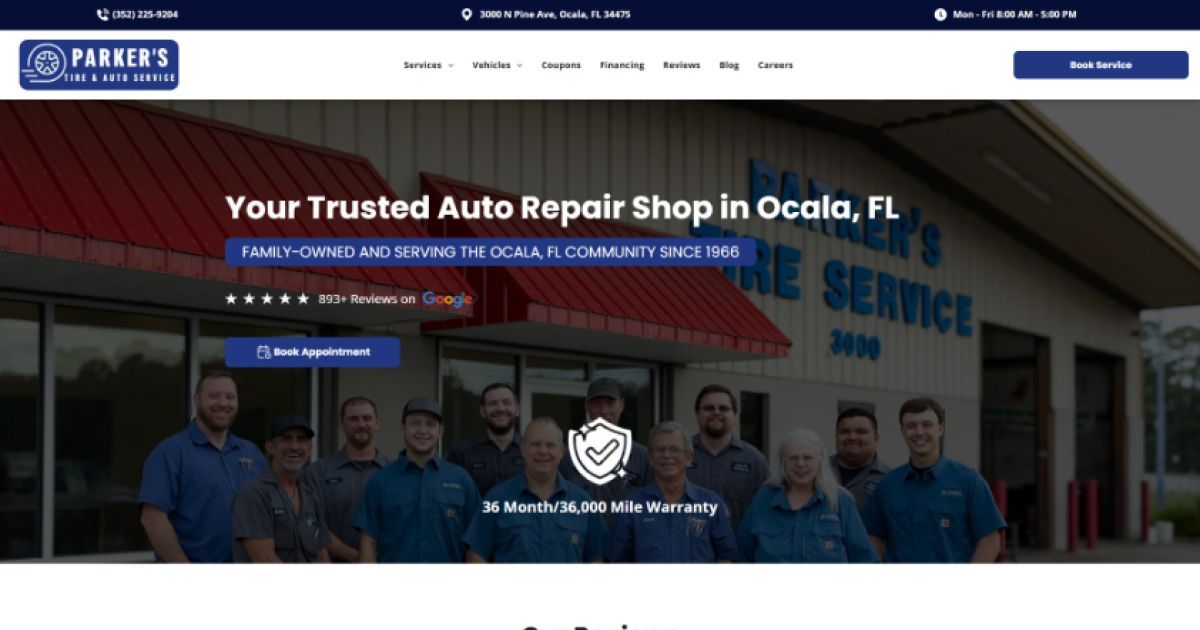 Tire Services in Ocala, FL | Parker's Tire & Auto Service