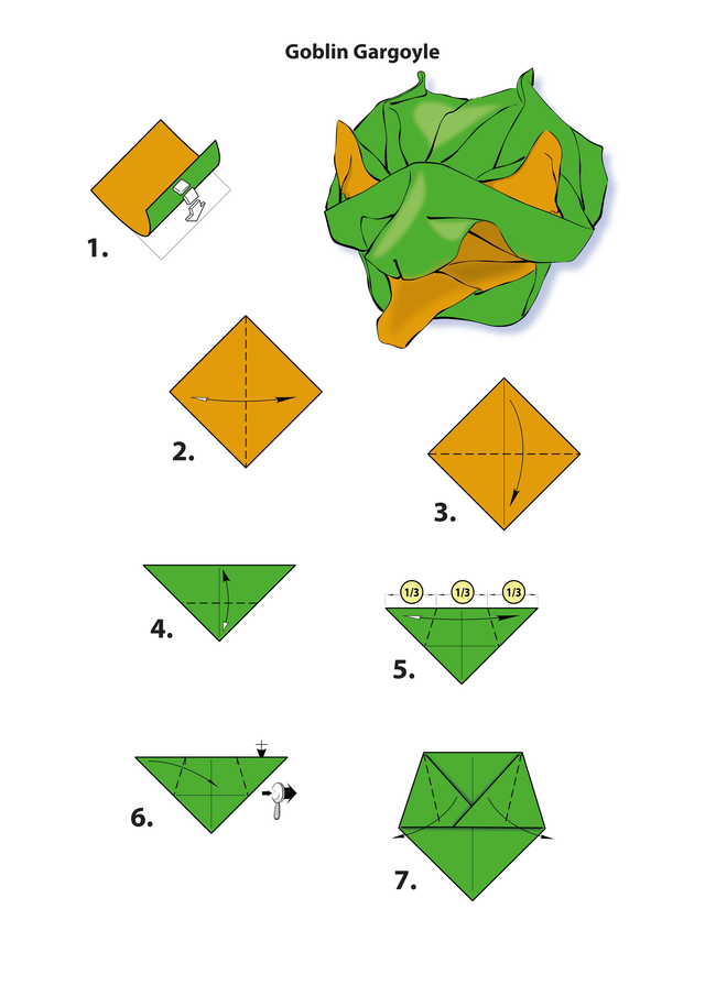 Origami Gargoyle Diagram Ultimate Flapping Bird Giant Origami!