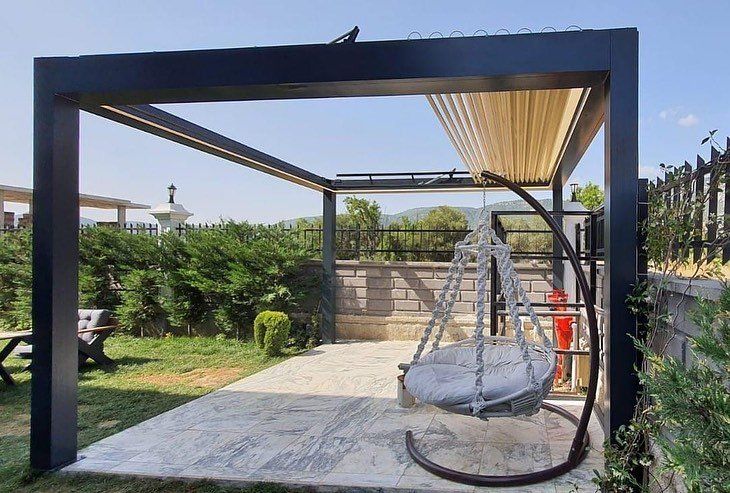 Skreddersydd pergola for hage og uteservering