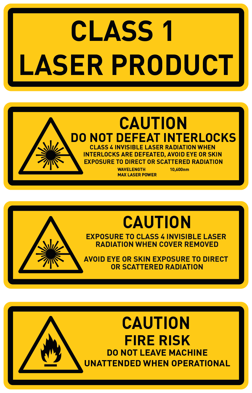 Educating laser machine safety