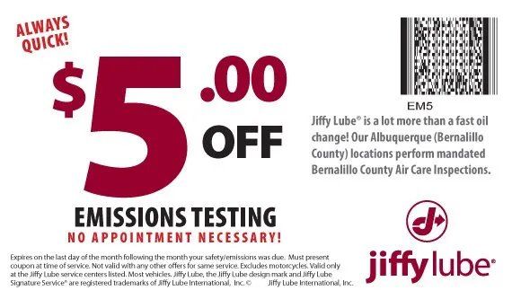 Oil Change Coupons - Automotive Service Coupons - Jiffy Lube