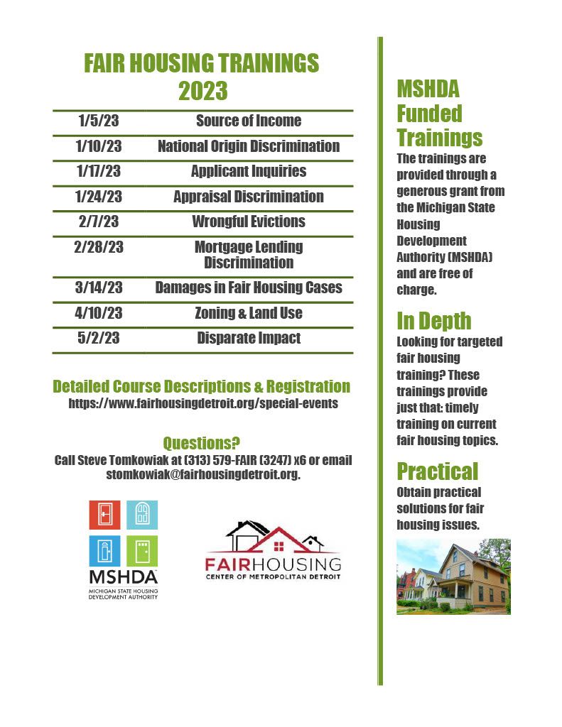 Resources | Detroit, MI | Fair Housing Center of Metropolitan Detroit