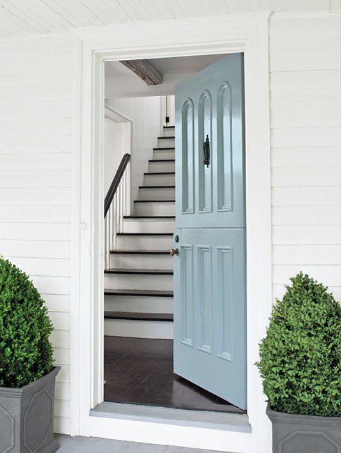 Blue Benjamin Moore Front Door Design Color