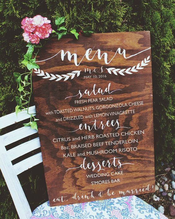 Food & Menu Signs | NYC Event Accessories & Print Services