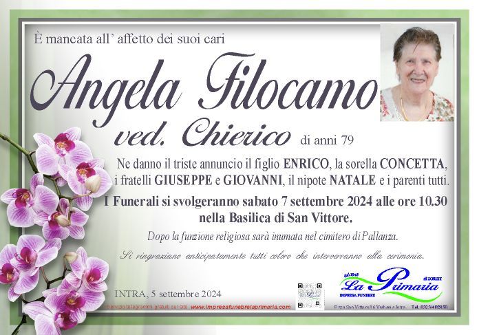 Necrologi | La Primaria Impresa Funebre Verbania