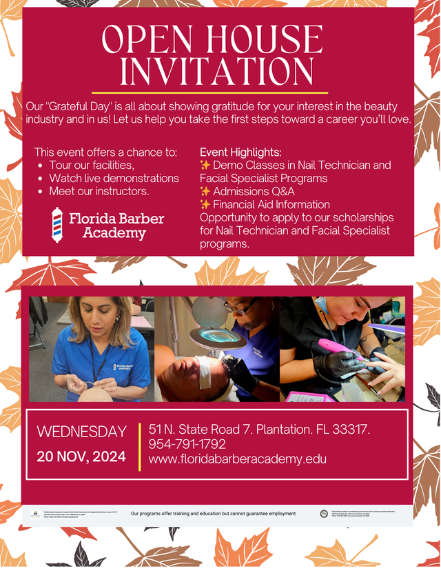Salon Open House Flyer