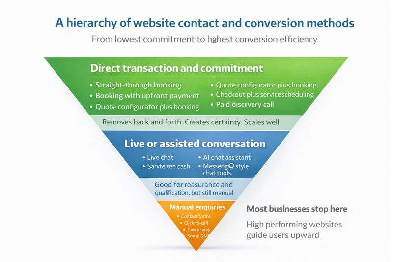 Website contact methods are not equal