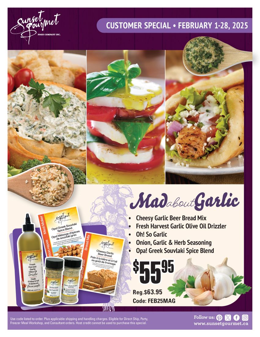 Specials | Sunset Gourmet - Spices, Seasonings, Mixes & Sauces