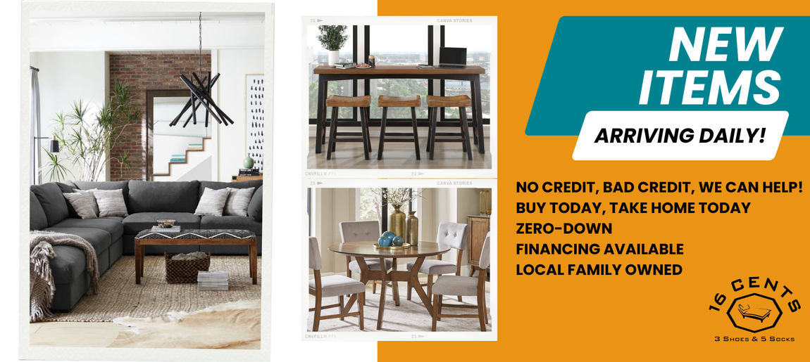16 Cents, 3 Shoes & 5 Socks | Spokane Discount Furniture Store