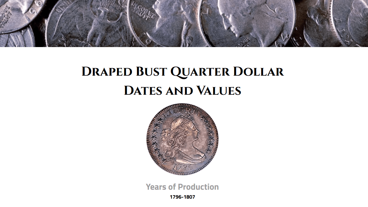 Bust Quarters Key Dates & Values (1796-1807)