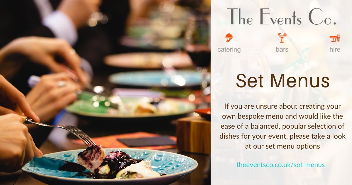 The Events Co | Event catering - Set Menus