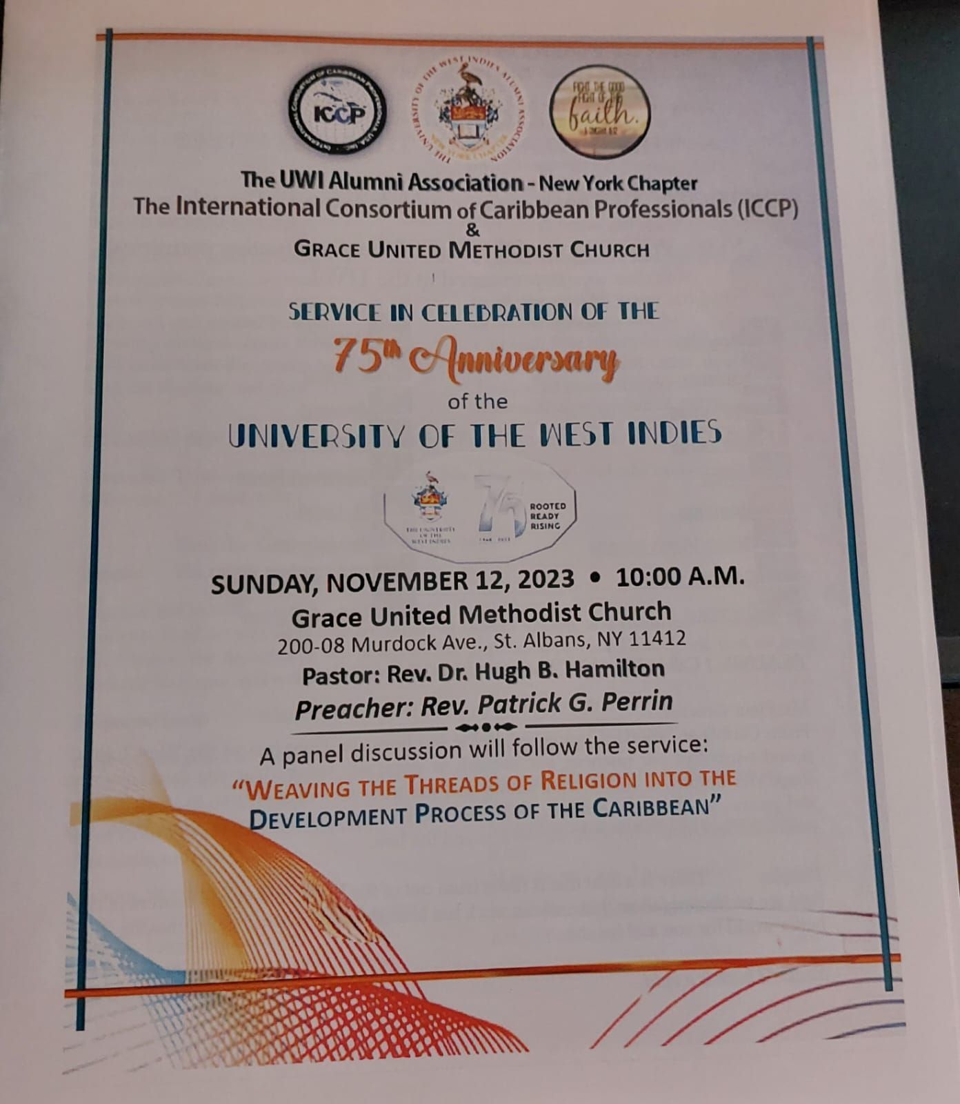 The UWIAA New York Chapter UWI 75th Anniversary Church Service and ...