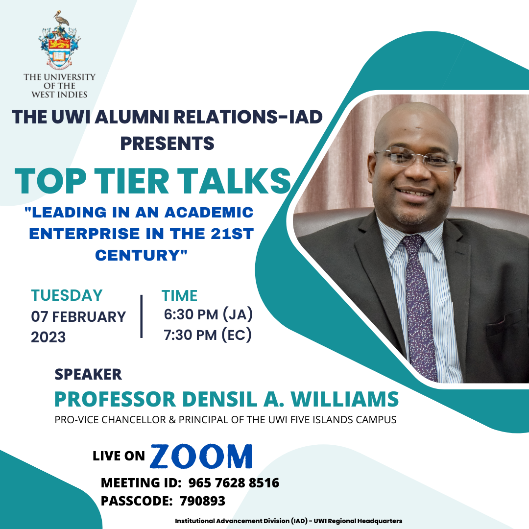 Top Tier Talks with Professor Densil A Williams - A profound webinar