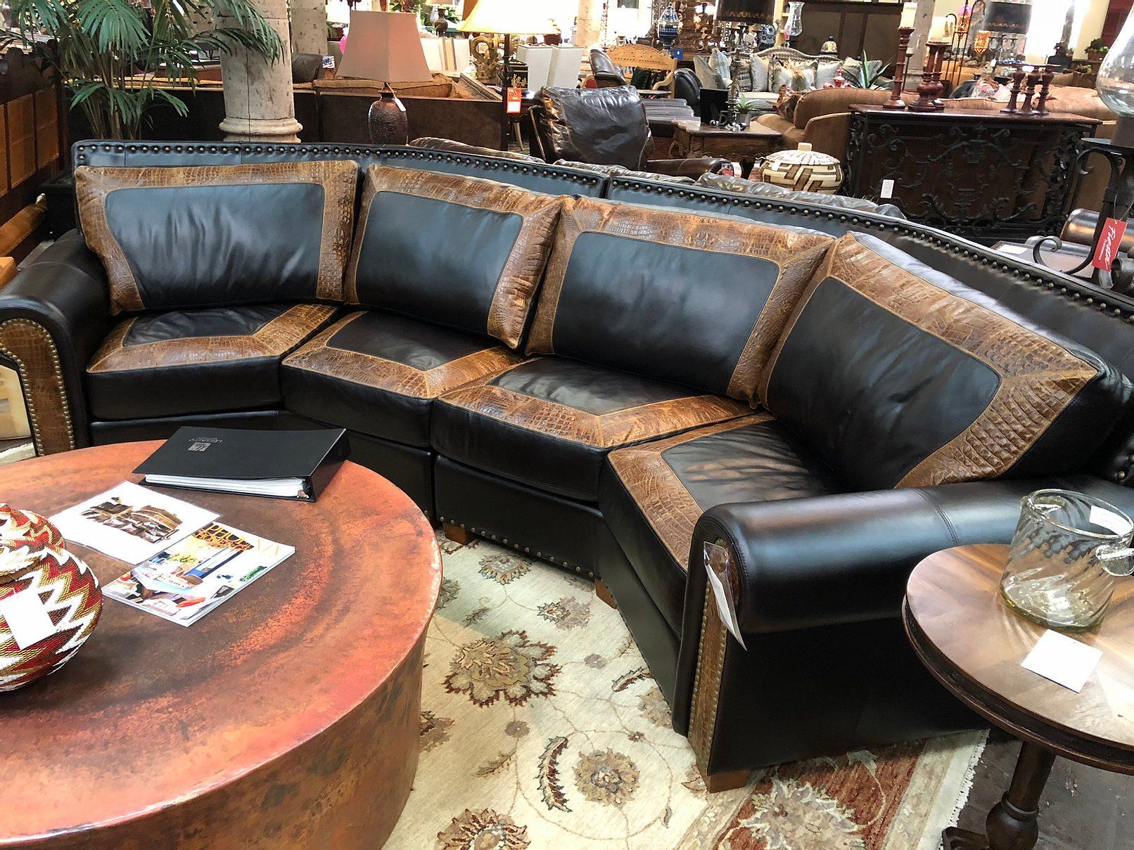 Southwestern Sectionals | Rustic Leather Sectionals | Fiesta Furnishings