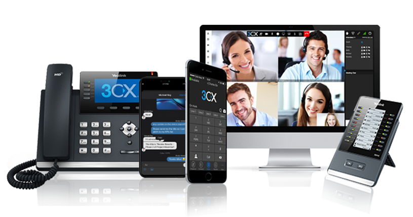 3CX Phone System, PBX, Video Conferencing, Live Chat.